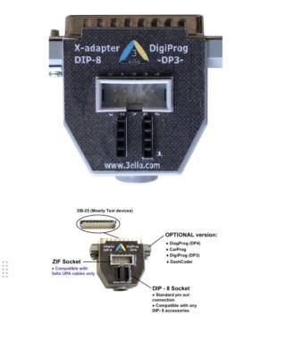 China 2 in 1 adapter DB-9/DIP8  for Enigma / SMELECOM DSP-3 programmer device connect with POGO PIN UPA CABLE en venta