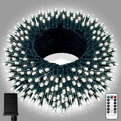Cina Christmas String Lights Outdoor with Remote 8 Modes & Memory Timer Green Wire Twinkle Fairy Lights Decor in vendita
