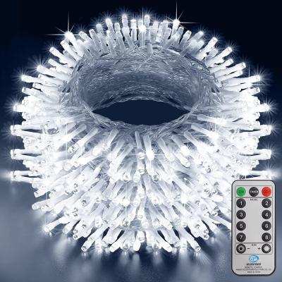 Cina Modi di illuminazione all'aperto delle luci della corda di Natale 8 con la ripresa esterna ed il temporizzatore per le decorazioni domestiche in vendita