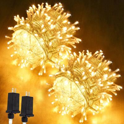 Cina 200 luci all'aperto/dell'interno bianche calde dell'albero di Natale del LED con 8 modi impermeabili per la festa nuziale in vendita