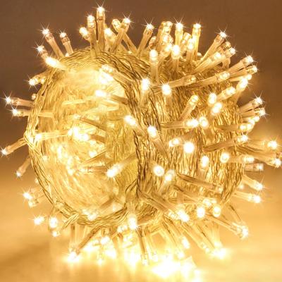 中国 屋内200のLEDのひもライト/寝室のための8つの照明モードの屋外の暖かいホワイト クリスマス ライト 販売のため