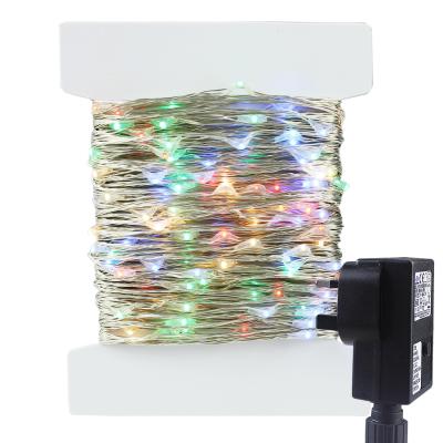 China O comprimento multicolorido dos 10m das luzes do fio de cobre da C.C. 3V obstrui em luzes exteriores da corda à venda