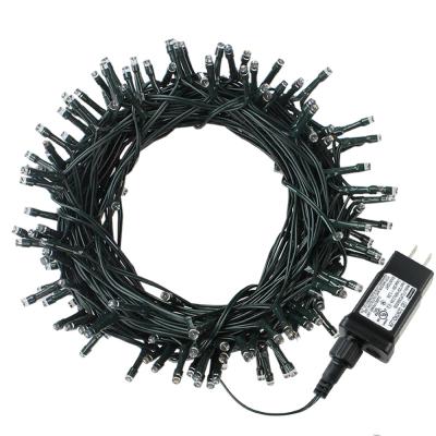 中国 緑ワイヤー暖かく黄色いクリスマス ツリーは500 LED 50Mの長さ60HZをつける 販売のため