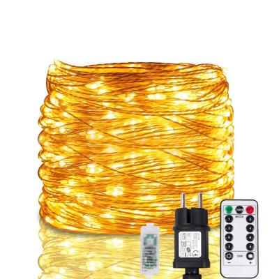 China O fio de cobre de ROHS ilumina 500 o comprimento branco morno do diodo emissor de luz 50m para o Natal à venda