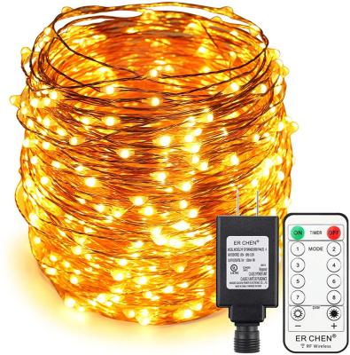 China As luzes feericamente de fio de cobre da decoração obstruem em C.C. 3V 40M Length For Patio à venda
