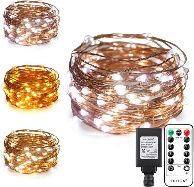 China O fio de cobre do diodo emissor de luz de dezembro 500 obstrui em C.A. 100V dos modos das luzes feericamente 8 à venda