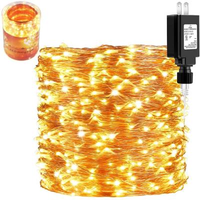 China As luzes da corda do cobre da árvore de Natal obstruem dentro C.A. 100V do comprimento de 20m à venda
