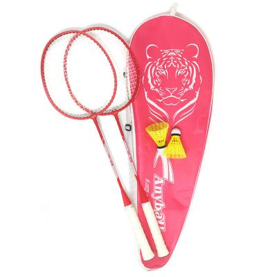 China A liga de aço personalizada da raquete portátil da raquete de badminton ajustou 63cm à venda