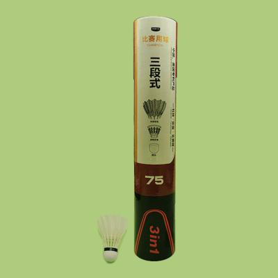 Cina Natural Feather White Color Professional Chinese Shuttlecock Badminton High Quality Badminton Shuttles in vendita