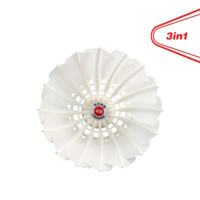 中国 Manufacture Sale Dmantis 3in1 Badminton Shuttlecock Nature Goose Feather 販売のため