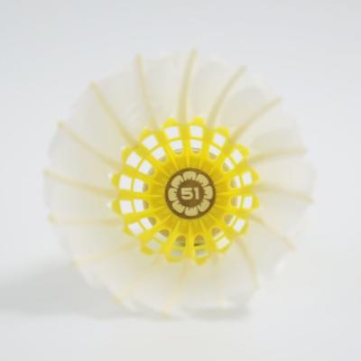 Cina Pelle d'oca di badminton Shuttlecocks con elevata stabilità e durata Palla di badminton in vendita
