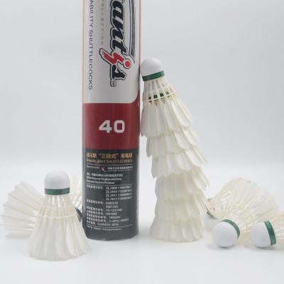 Cina 3in1 Badminton Shuttlecock Dmantis D40 Modello Marchio Personalizzabile 12 pezzi Pack in vendita