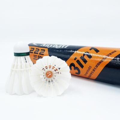 Cina 3in1 Badminton Shuttlecock Cina Fabbrica Vendita Diretta Anyball 222 Piuma d'oca Durable e High Quali in vendita