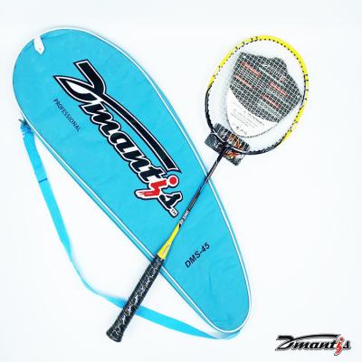 Cina High Quality and Low Price Customized Logo Half Carbon Graphite Badminton Racket Racquet Model DMS45 for Playing in vendita