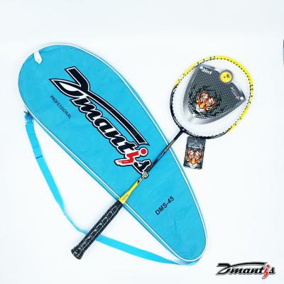 Cina Dmantis Brand Carbon Badminton Racket Customized Design Factory Price DMS55 with String and Cover Bag in vendita
