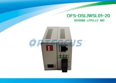 China LFP Single Mode Fiber Rj45 Converter , LC SC Media Converter Networking 10 / 100M for sale