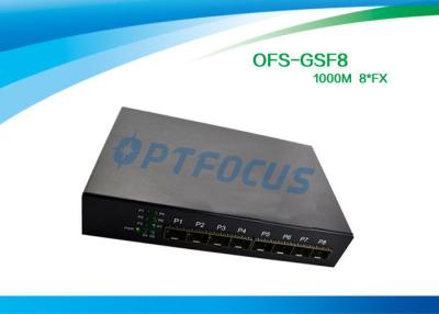 Cina 8 BASE a fibra ottica del commutatore 100 di Ethernet di Gbe SFP del porto 12 - alimentazione elettrica di Fx DC5V 1A in vendita