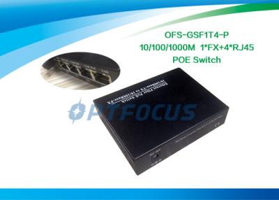 Cina potere esterno effettuato in due modi di rete 1MKb del commutatore del porto a fibra ottica di Poe 5 in vendita