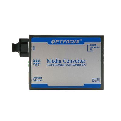 China SM 20KM Fiber Optic Media Converter 1 Port 1000M Auto Negotiation With POE Function for sale