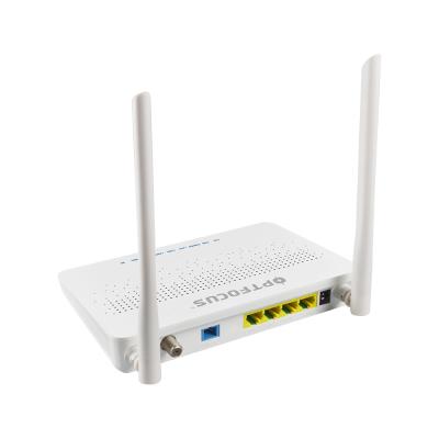 Cina 4 compatibili effettuati in due modi del porto ONU 1GE+3FE+CATV+WIFI XPON GPON GEPON ONU con la maggior parte della marca OLT come HUAWEI ZTE in vendita