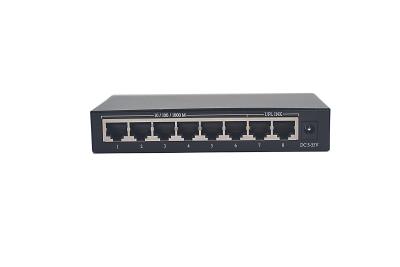 Cina Commutatore AUTOMATICO di Ethernet di PoE di negoziato che ricicla 8 porto 10/100/1000M Switch External PS in vendita