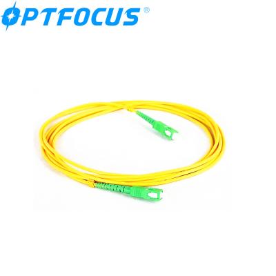 China SC/APC SC/APC 1M Simplex Fiber Patch Cord Single Fiber For FTTH FTTX for sale