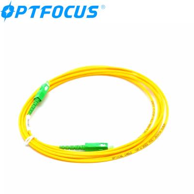 China SC/APC SC/APC 1M Simplex Fiber Patch Cord Single Fiber For FTTH FTTX for sale