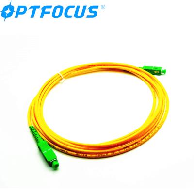 China SC/APC SC/APC 1M Simplex Fiber Patch Cord Single Fiber For FTTH FTTX for sale