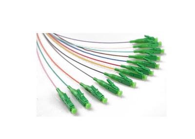 China 12 Core LC UPC Single Mode Pigtail LC 1.5M SM Fiber Optic Pigtail for sale