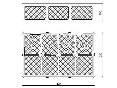 Cina lk400 Sketch Drawing for Material Basket for Heat-treatment Furnaces EB3092 in vendita
