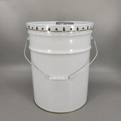 Metal Oil Lubricant Industrial Metal Bucket 1-40L Capacity With Screw Caps