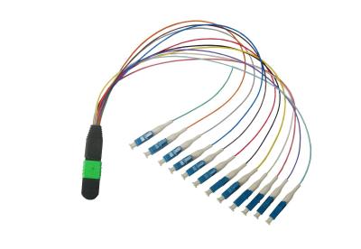 Cina Il MP/millimetri/OM3 MPO MTP dirige le assemblee di cavo a fibre ottiche del cavo di toppa di uscita in vendita