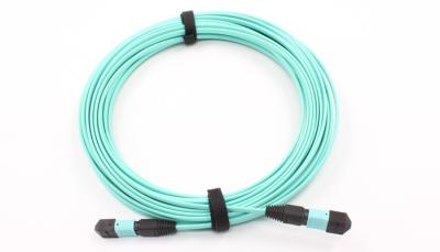 Cina Multi cavi di toppa a fibra ottica verdi di modo MPO MTP 8/12/24 fibre in vendita