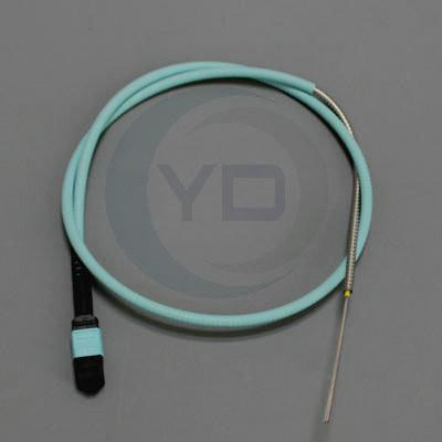 Cina cavo di toppa corazzato d'acciaio tubolare di 12cores OM3 10G 50/125um MPO/MTP in vendita