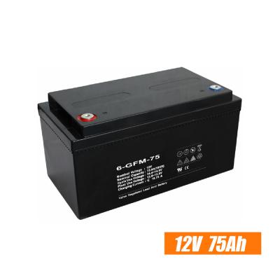 Cina 75Ah le batterie ricaricabili solari, 12V hanno sigillato la batteria ricaricabile acida al piombo in vendita