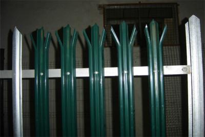 Κίνα Ατσάλινα φράχτη παλίσια χλωμή 2,4 m ύψος 2 mm W Τριπλό σημείο γαλβανισμένο προς πώληση