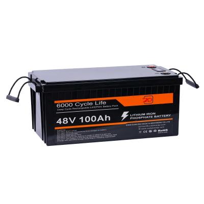 China 100Ah 48V LifePO4 Bateria de armazenamento de energia para energia solar e de reserva à venda