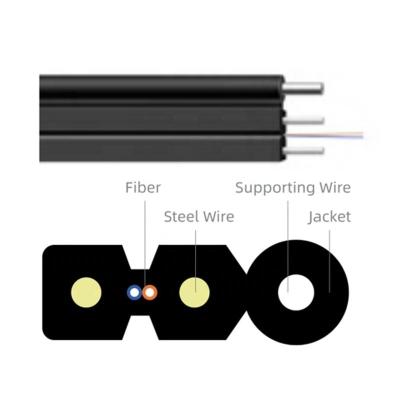 Cina Cable a goccia piatta a tamburo di legno autoappoggiabile per fibra FTTx G657A in vendita