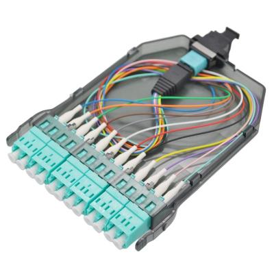 Cina Fornitura di modulo MPO a cassetta a fibra ottica LC di 0,35 dB per cordone di patch OM3/OM4 in vendita