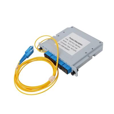 Cina Fibra ottica PLC Splitter in ABS Box per FTTH SC/UPC 1x2 1x4 1x8 1x16 Network Device in vendita