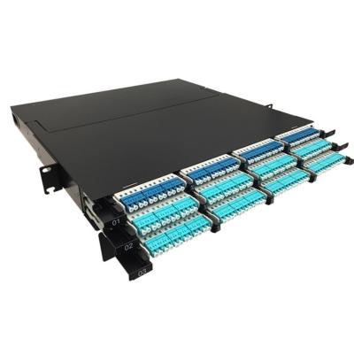 Cina FTTH FTTX 12/24 Fibre Mtp/Mpo Cassette 8 Port Patch Panel per reti a fibra SM/OM3/OM4 in vendita