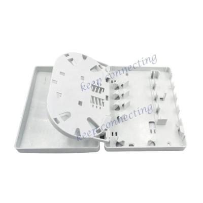 Cina 4 porte Mini box terminale ottico per uscita per parete in fibra ottica realizzato in materiale PC ABS in vendita