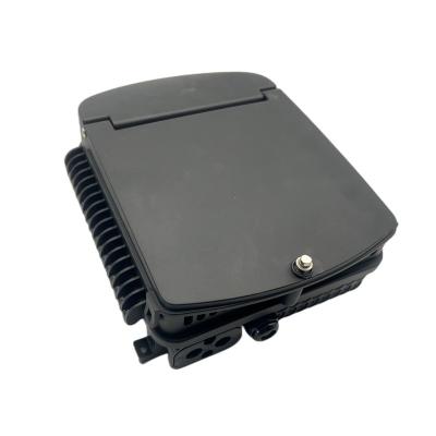 中国 PCABS素材 FTTH 黒外壁 24/12コア SC APCファイバーターミナルボックス 販売のため