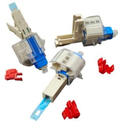 Cina Tempo 2 ANNI SC 3 punti Fast Connector Fibra ottica Finitura di finitura APC UPC Per FTTH in vendita
