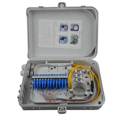 中国 IP65 防水 24コア 1x16 PLC 光ファイバー配送箱 FTTXケーブル端末 販売のため