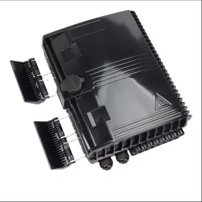 中国 16 コア ODB NAP ターミナル ボックス ブラック 壁掛け FTTH 屋外光ファイバー配送 販売のため