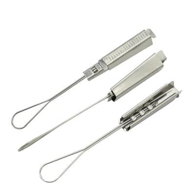 Cina 1.5KN Capacità di carico SS201 SS304 Material Fiber Optic Cable Clamp for Overhead in FTTH in vendita