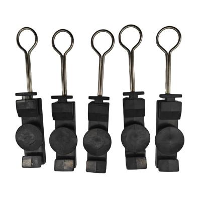 Cina FTTX FTTH di nylon e acciaio ABS di plastica Open Hook Fiber Drop Cable Clamp per fibra ottica in vendita