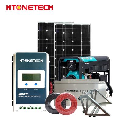 Cina Htonetech Solar Energy System Off Grid Complete Kit Cina 30kw 40kw 89kw Pannello solare 500W Mono 20K7kw in vendita