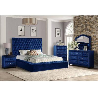 Китай Cara Furniture Limited фабрика прямая оптовая торговля эвкалиптом рамы бархатной ткани может быть настроена на хранение спальни набор продается